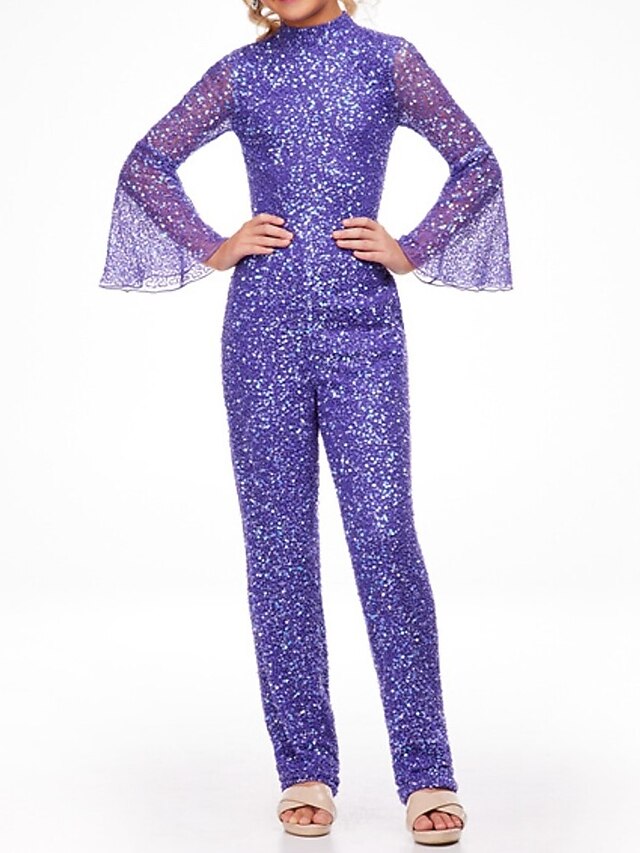 Jumpsuits Floor Length Flower Girl Dress Pageant & Performance Girls ...