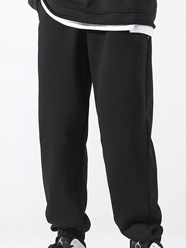 Homme Joggings Pantalon Poche Cordon Taille elastique Plein Confort ...