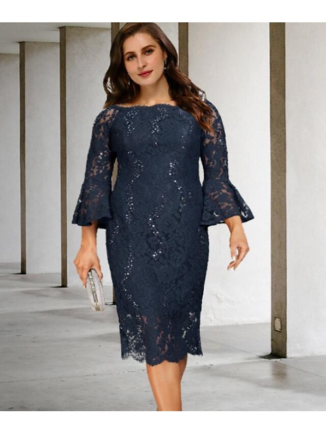 A-Line Mother of the Bride Dresses Plus Size Hide Belly Curve Vintage ...