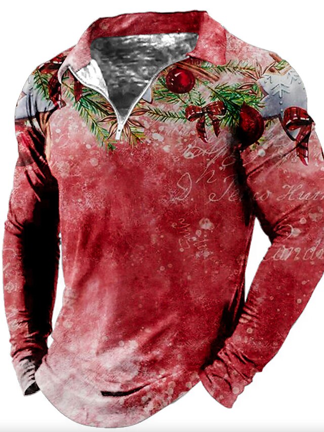 Men's Xmas Polo Christmas Polo Men's Polo Shirt Golf Shirt Floral ...