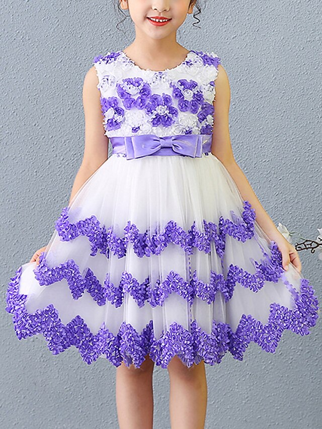 Princess Short / Mini Flower Girl Dress Wedding Party Girls Cute Prom ...