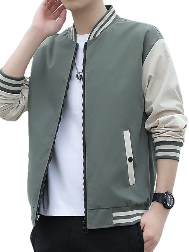 Men's Lightweight Jacket Summer Jacket Varsity Jacket Durable Casual ...