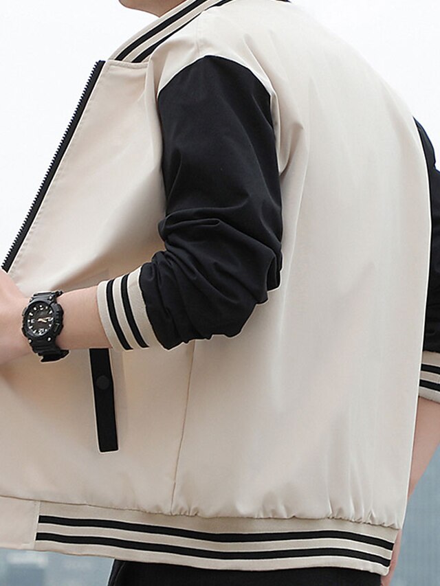 Men's Lightweight Jacket Summer Jacket Varsity Jacket Durable Casual ...