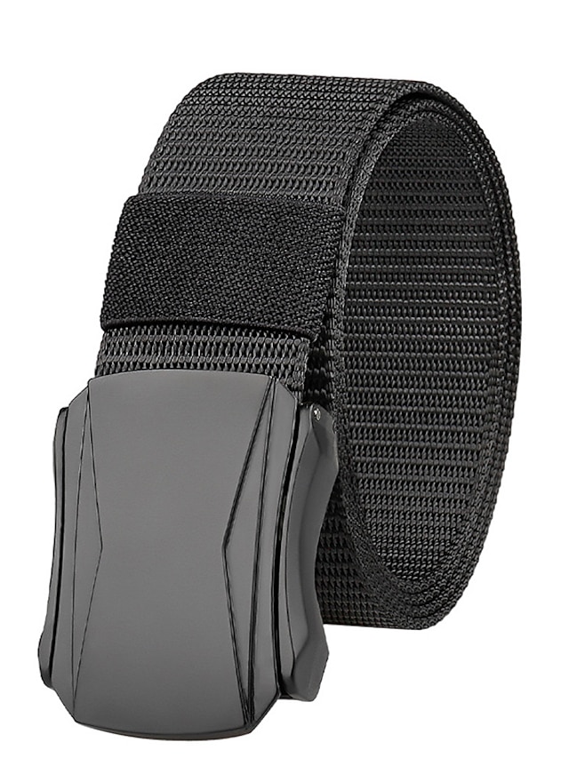 Men's Belt Tactical Belt Nylon Web Work Belt Black Blue Straw Military ...