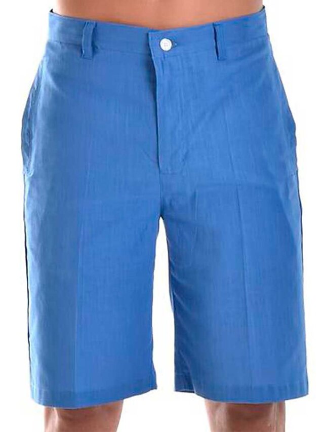 Homme Short Short en lin Short d'été Short de plage Zippé Plein Confort ...