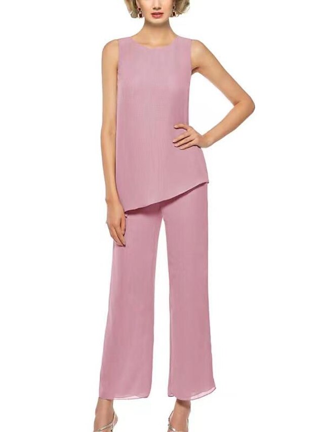 Jumpsuit / Pantsuit 3 Piece Mother of the Bride Dress Wedding Guest ...