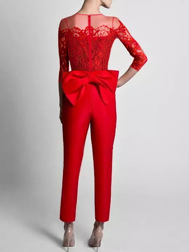 Jumpsuits Evening Gown Elegant Dress Wedding Guest Wedding Party Floor ...