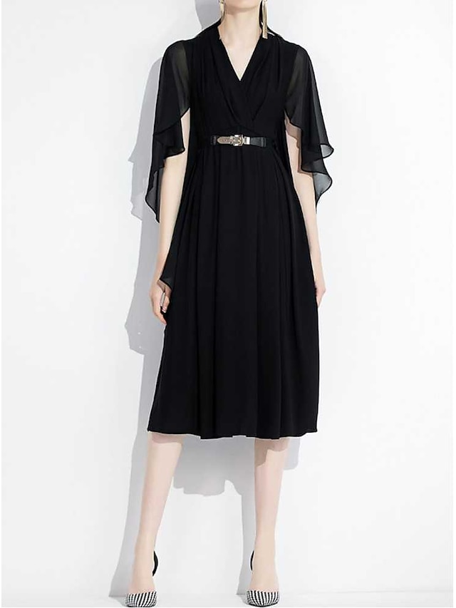 A-line Wedding Guest Dresses Elegant Dress Party Wear Tea Length Short