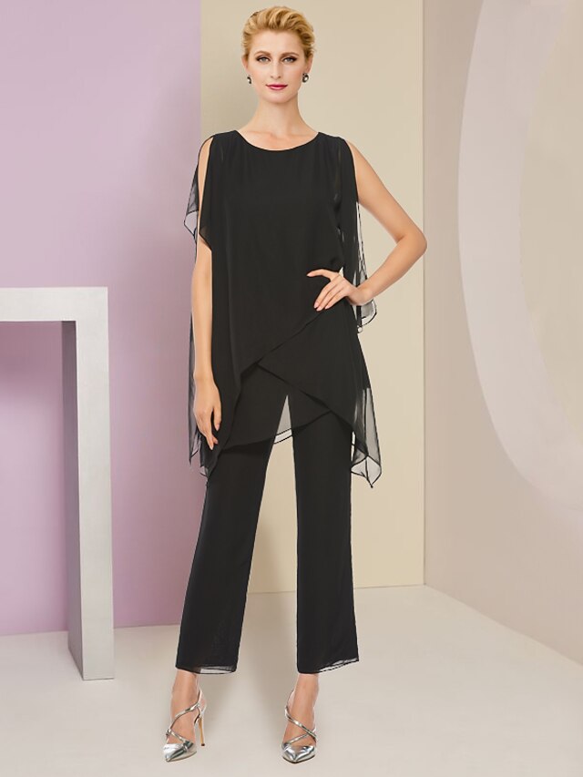 Jumpsuit / Pantsuit Mother of the Bride Dress Formal Wedding Guest ...