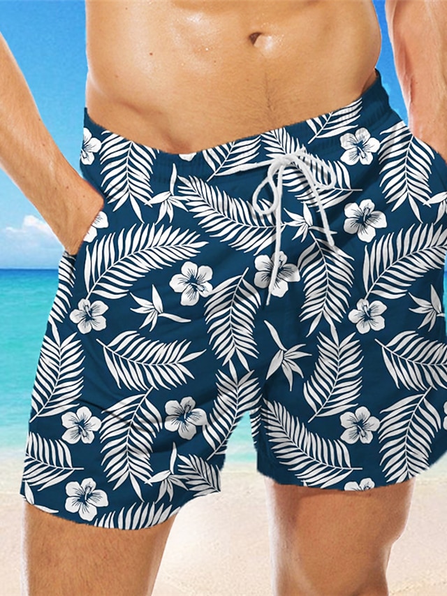 Per uomo Boxer da surf Pantaloncini da mare Boxer da mare A cordoncino ...