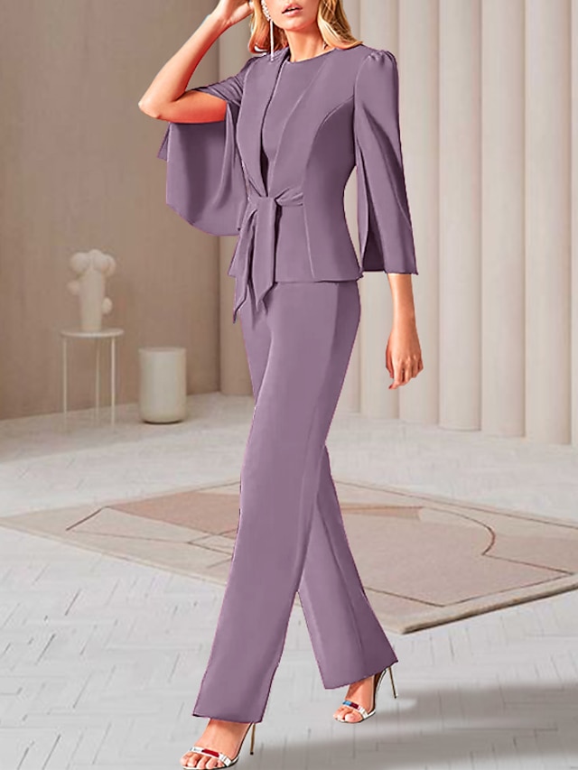 TS Two Piece Jumpsuits Mother of the Bride Dress Wedding Guest Elegant ...