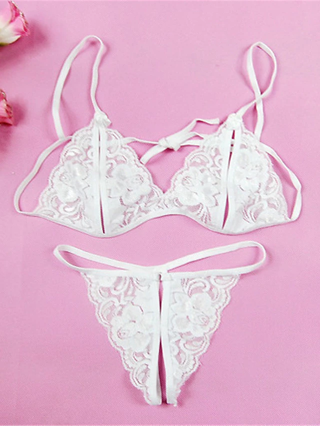 Womens Sexy Lingerie Lingerie Set Pure Color Lovers Hot Home Valentine