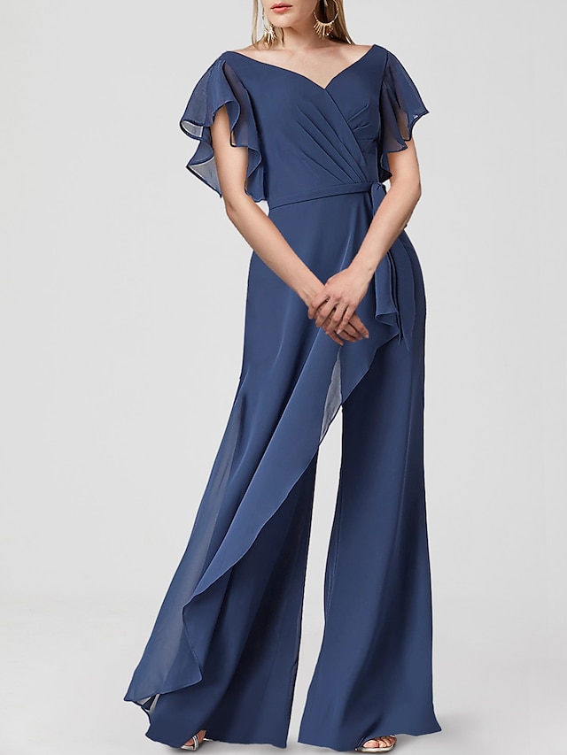 Jumpsuits Wedding Guest Dresses Elegant Dress Formal Wedding Floor ...