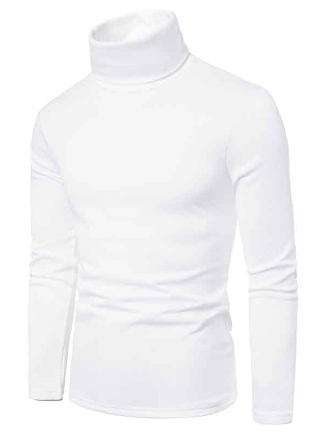 Homme Col roulé Tricots Pull col roulé homme Pull Tricoter Hauts ...