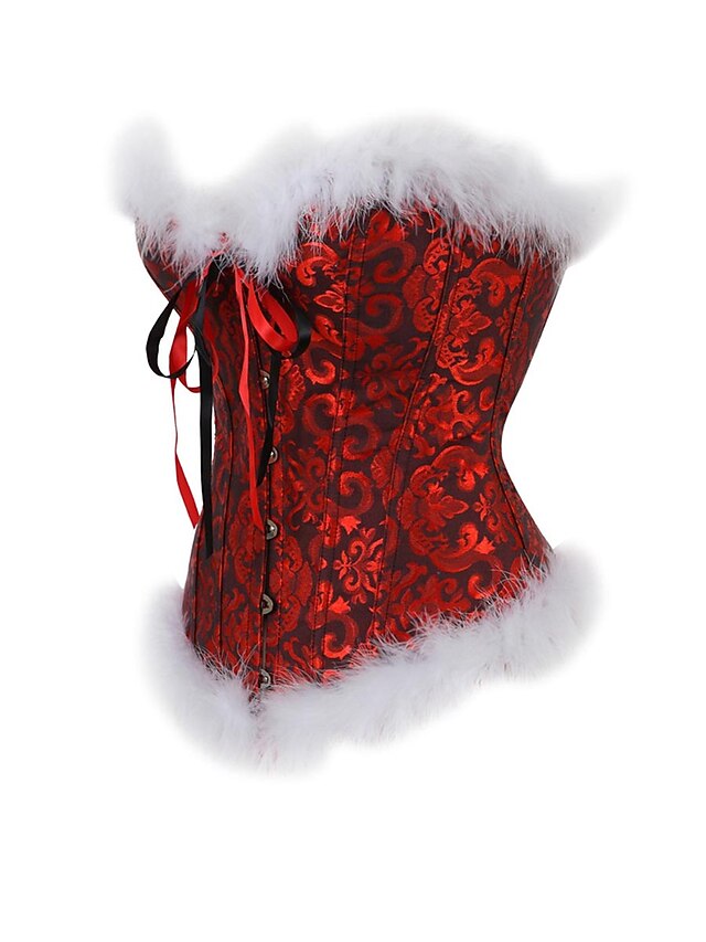 Women's Plus Size Body Shaper Flower Fashion Corsets Comfort Party Xmas ...