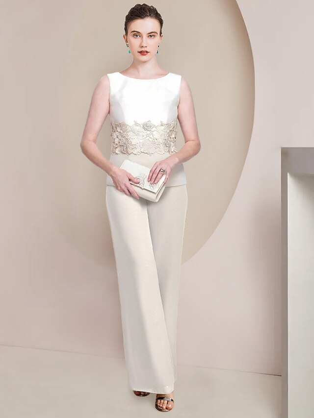 Jumpsuit / Pantsuit 3 Piece Mother of the Bride Dress Formal Wedding ...