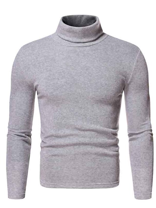 Homme Col roulé Tricots Pull col roulé homme Pull Tricoter Hauts ...
