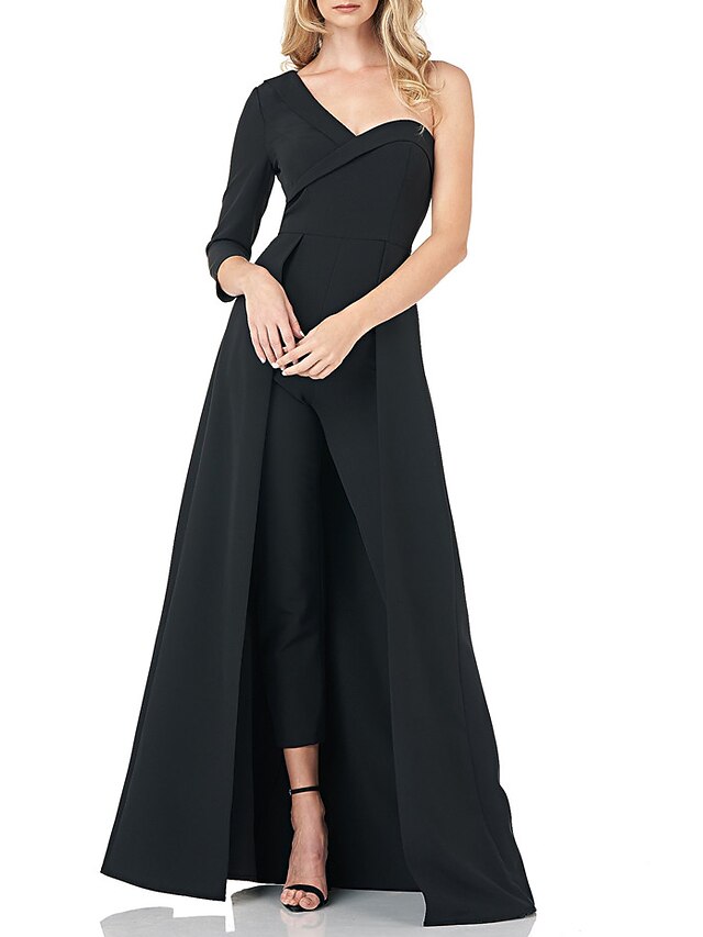 Jumpsuits Evening Gown Elegant Dress Formal Wedding Guest Floor Length ...