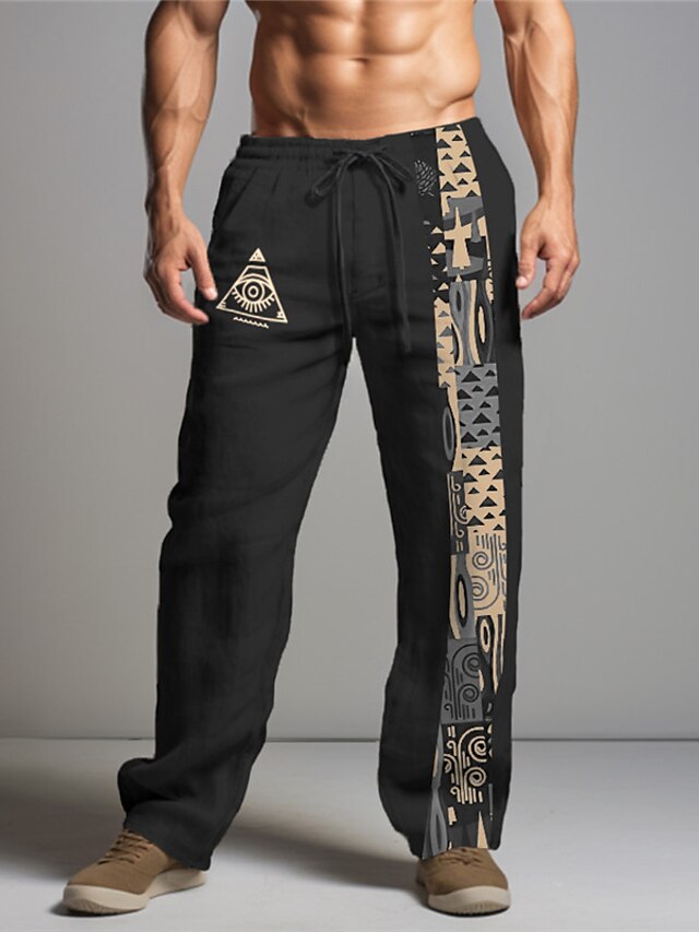 Tribal Vintage Men's 3D Print Pants Trousers Outdoor Street Going out ...
