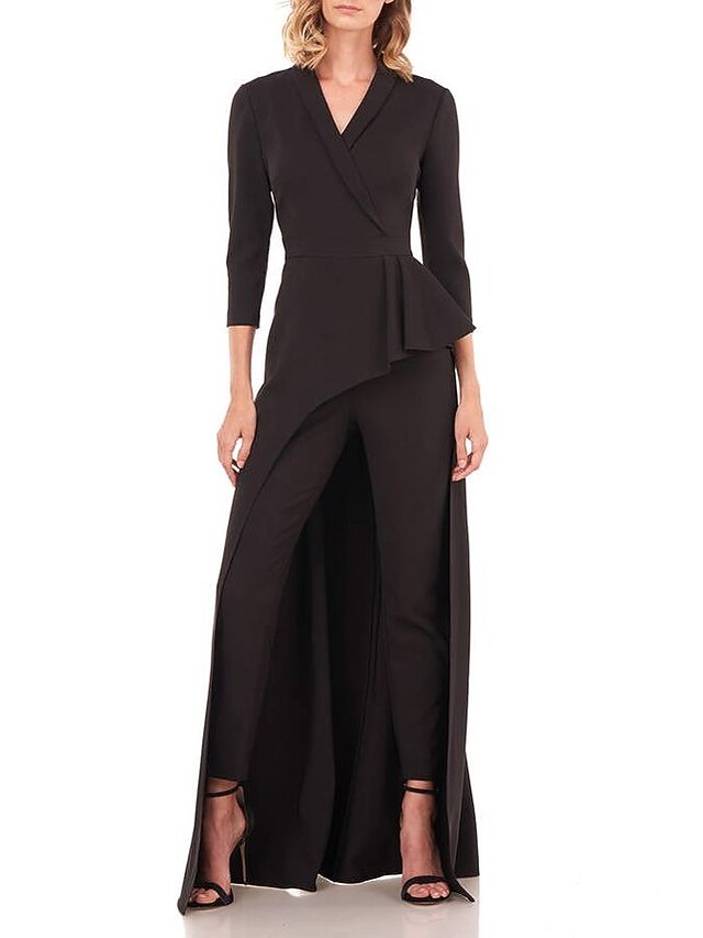 Jumpsuit / Pantsuit Mother of the Bride Dress Formal Wedding Guest ...