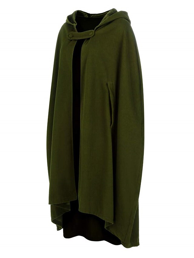 Women's Cloak / Capes Outdoor Daily Wear Going out Fall Winter Long ...