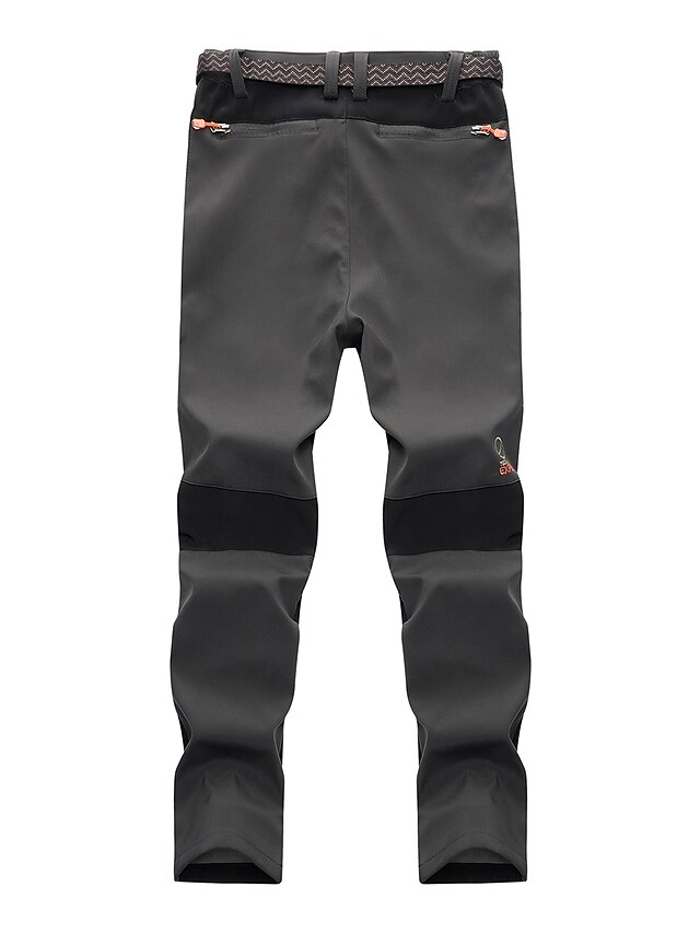 Men's Fleece Lined Pants Hiking Pants Trousers Softshell Pants Winter ...