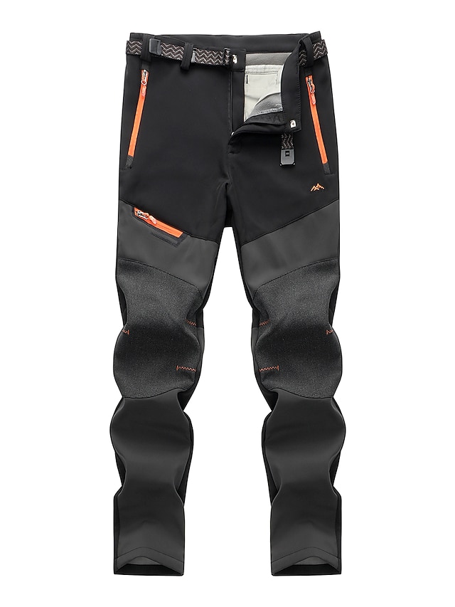 Men's Fleece Lined Pants Hiking Pants Trousers Softshell Pants Winter ...