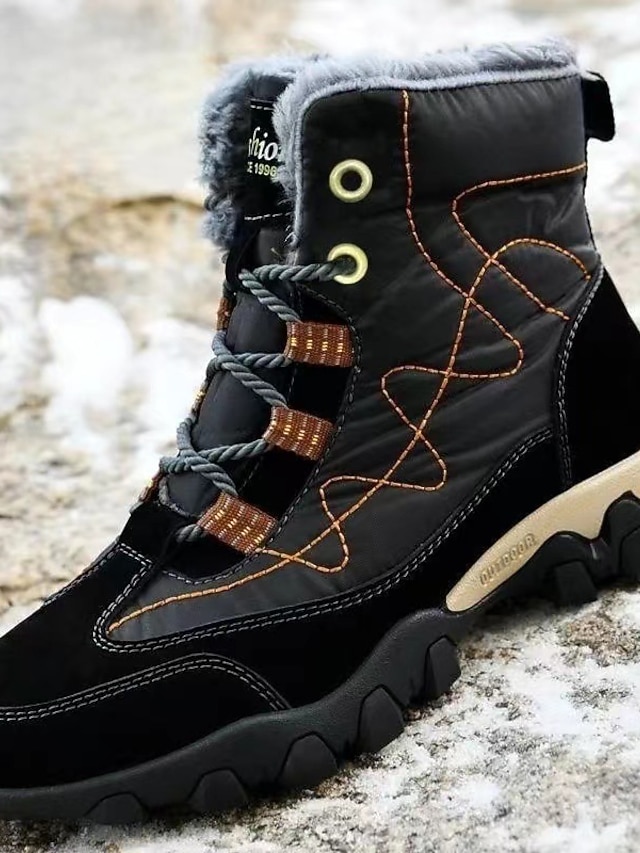 Herr Stövlar Snökängor Kängor Vinterskor Trekking skor Fleecefoder ...