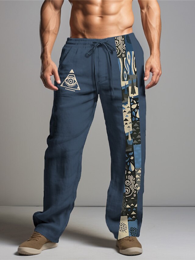 Tribal Vintage Men's 3D Print Pants Trousers Outdoor Street Going out ...
