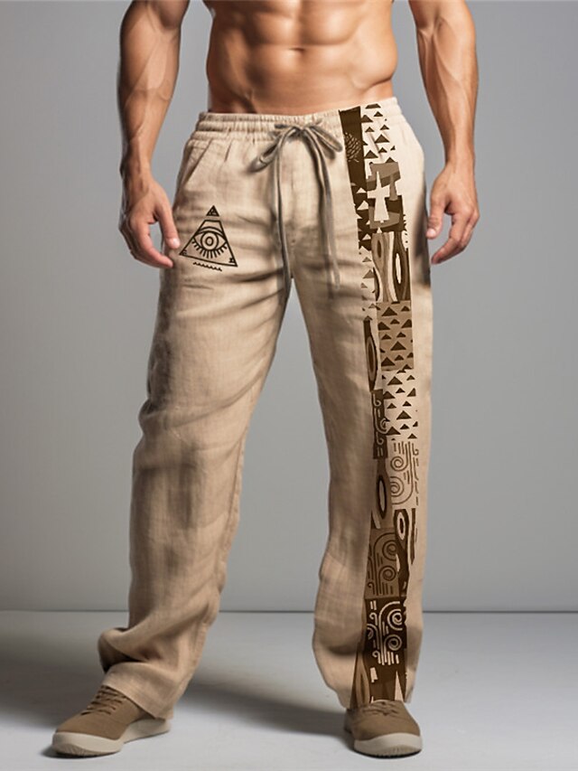 Tribal Vintage Men's 3D Print Pants Trousers Outdoor Street Going out ...