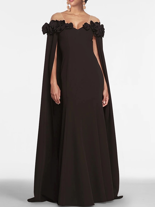 A-Line Evening Gown Elegant Dress Masquerade Prom Floor Length ...