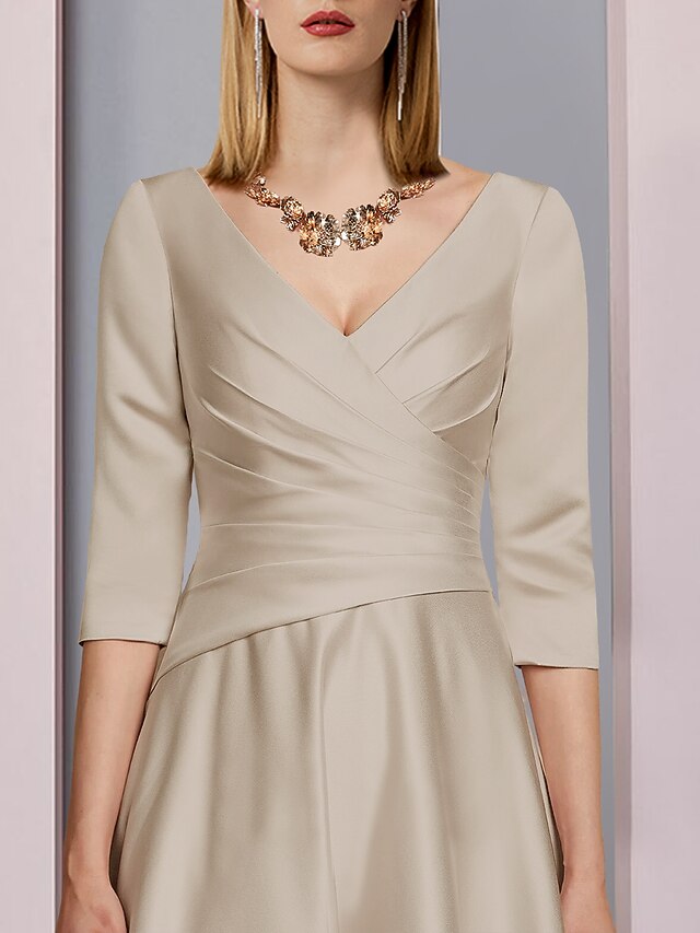 Strand bruiloft A-lijn gouden jurken moeder van de bruid jurk bruiloft gast elegant vintage plus ...