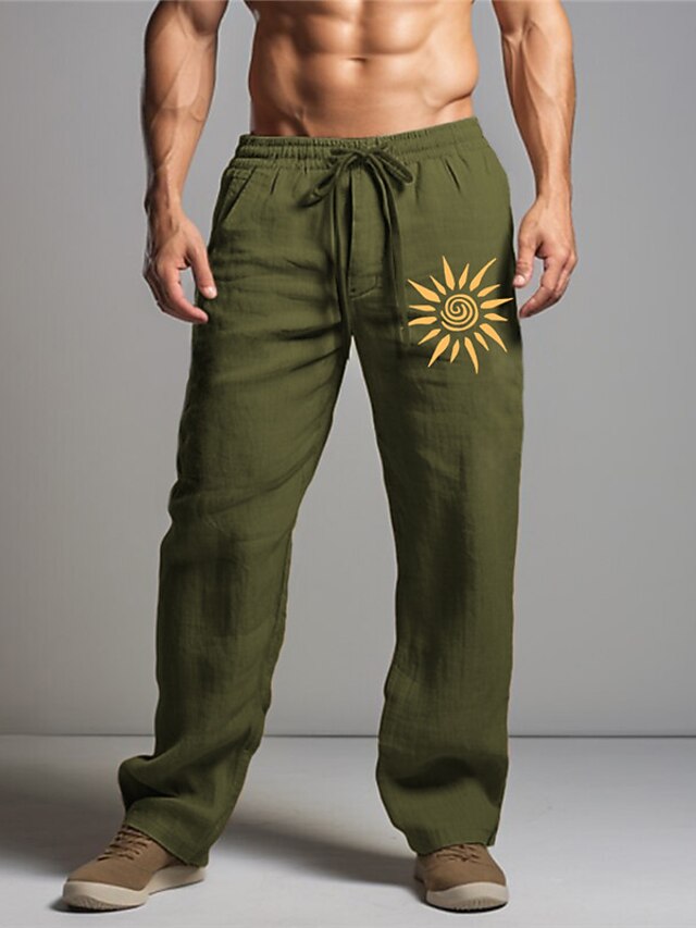 Sun Vintage Men's 3D Print Pants Trousers Outdoor Street Going out ...