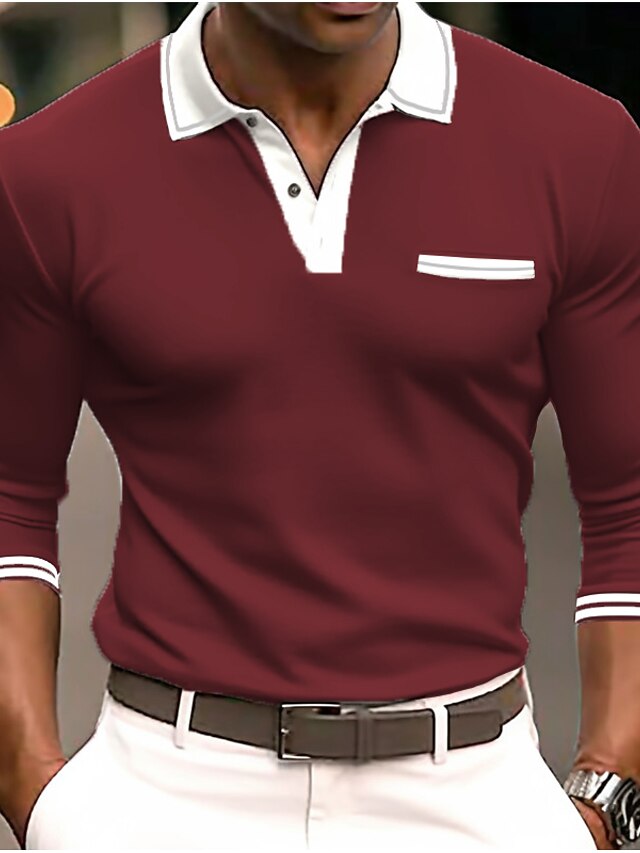 Men's Button Up Polos Polo Shirt Casual Holiday Lapel Short Sleeve ...