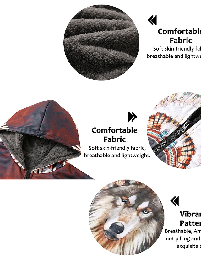 Men's Winter Coat Fleece Jacket Coat Sports & Outdoor Daily Wear Warm ...