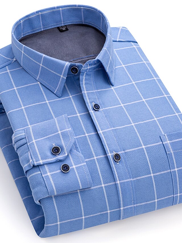 Men's Shacket Plaid / Striped / Chevron / Round Vacation New Year Light ...