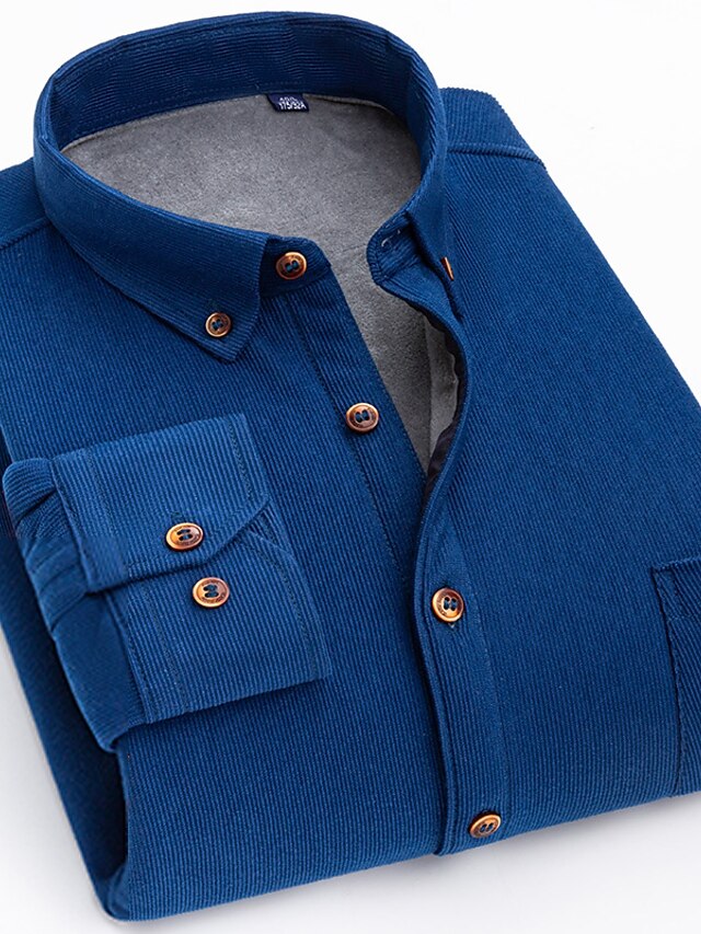 Men's Shacket Solid / Plain Color Vacation New Year Yellow Red Dark ...