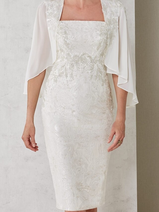A-Line Mother of the Bride Dress Wedding Guest Little White Dresses ...