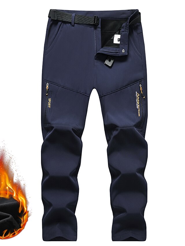 Homens Calças Cargo Calças De Softshell Calças De Inverno Calça