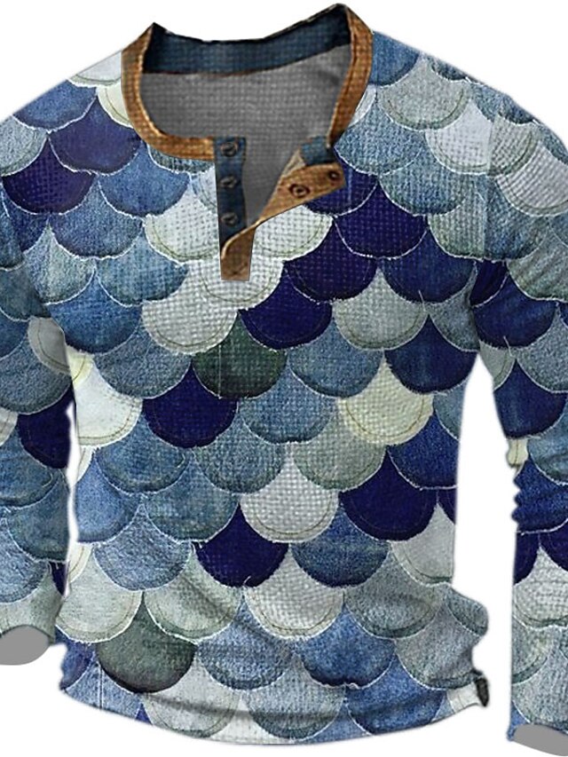 Graphic Color Block Geometic Fashion Designer Casual Men's 3D Print ...