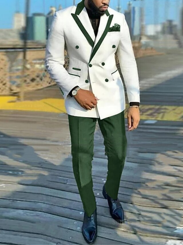 Black Pink Red Men's Prom Suits Party Suits Solid Colored 2 Piece ...