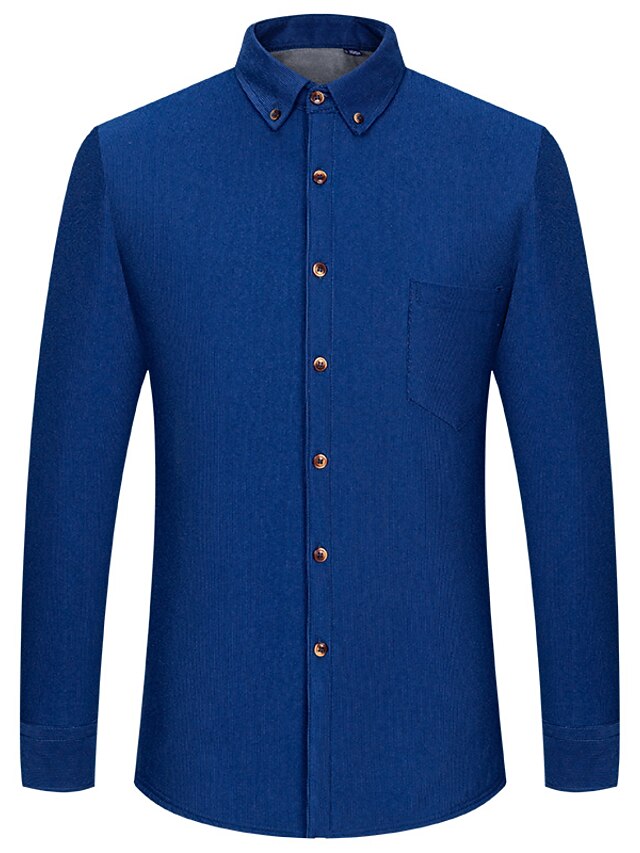 Men's Shacket Solid / Plain Color Vacation New Year Yellow Red Dark ...