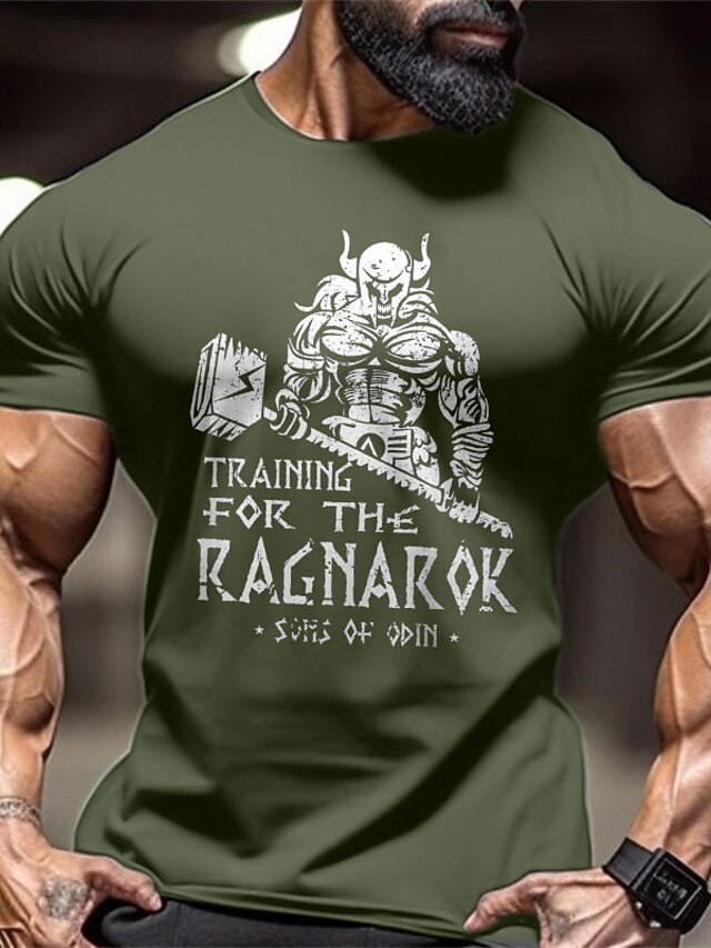 Men's Short Sleeve Training For The Ragnarok Graphic T-Shirt, Sons Of ...