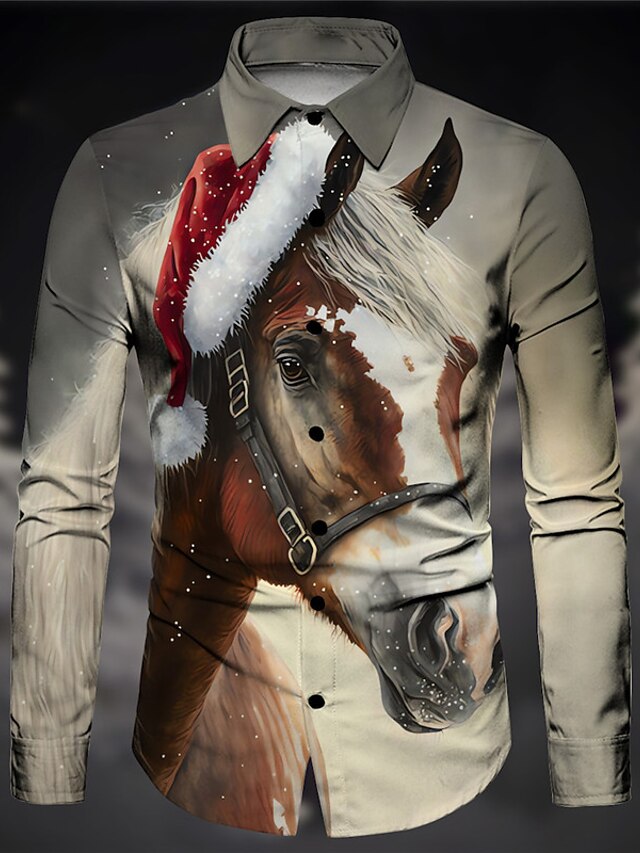 Άλογο Καθημερινό Ανδρικά Πουκάμισο Καθημερινά Ρούχα Εξόδου Φθινόπωρο ...