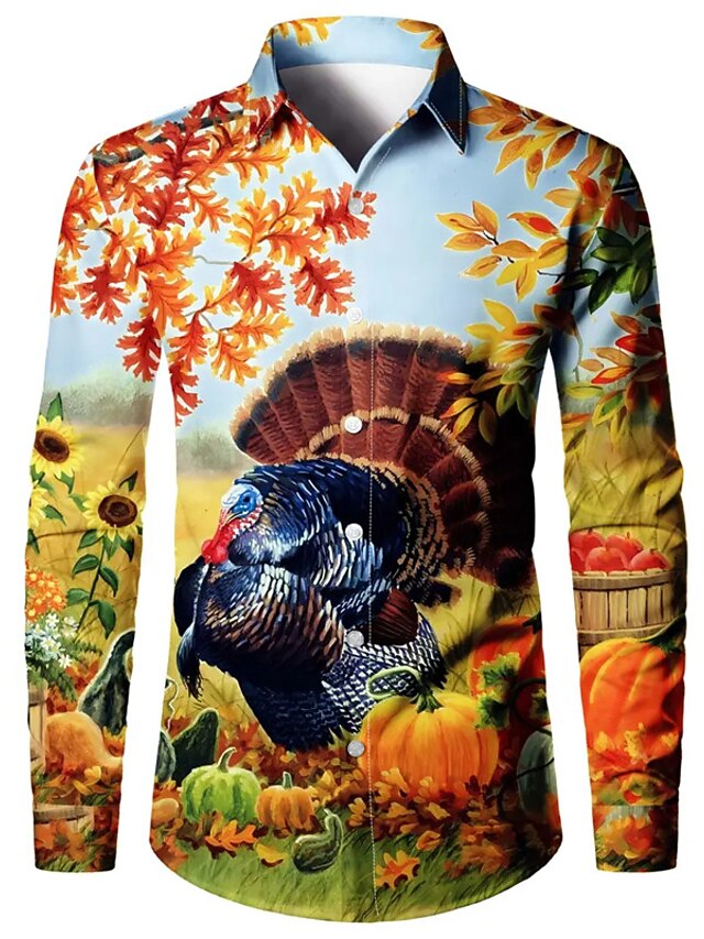 Turquie Décontractées Homme Chemise Usage quotidien Sortie Automne hiver Col rabattu manche ...