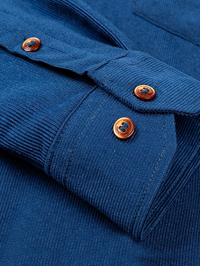 Men's Shacket Solid / Plain Color Vacation New Year Yellow Red Dark ...