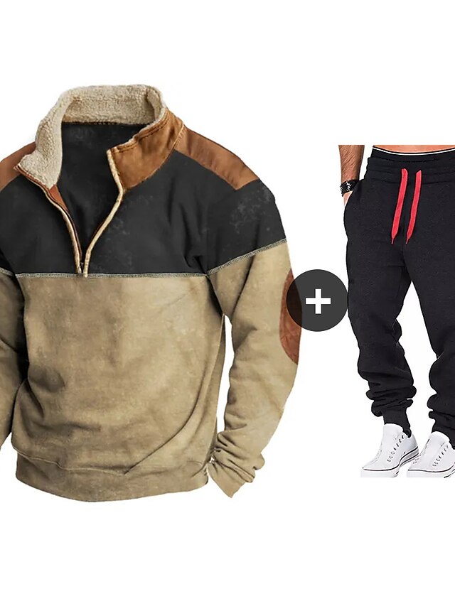 Homme Sweat à Capuche Ensemble De Pantalons De Survêtement Sweat Shirt