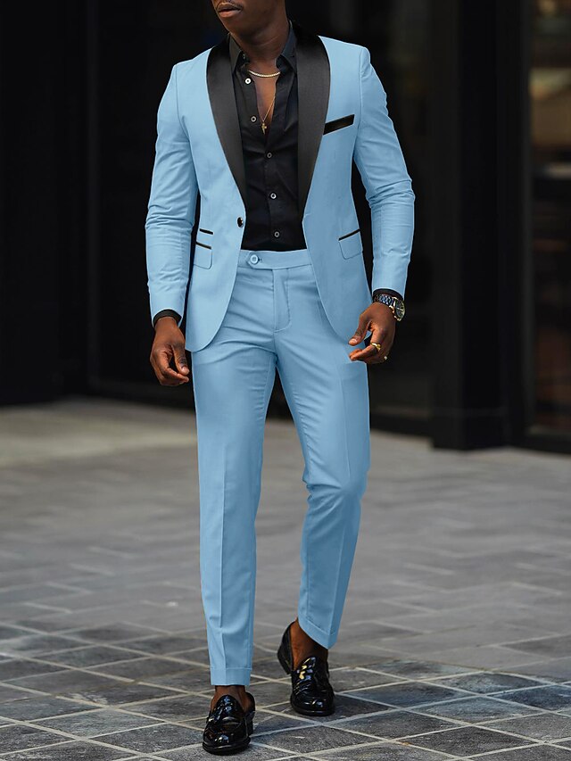 smokings de mariage pour hommes noir rose rouge costumes couleur unie 2 ...