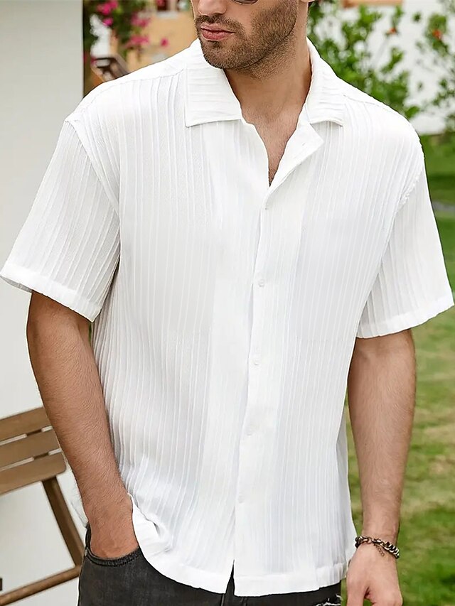 Homme Chemise Chemise boutonnée Chemise décontractée Chemisette Chemise ...