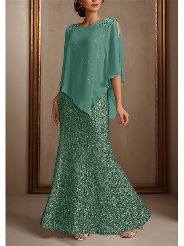 Two Piece Mermaid / Trumpet Mother of the Bride Dress Formal Wedding ...